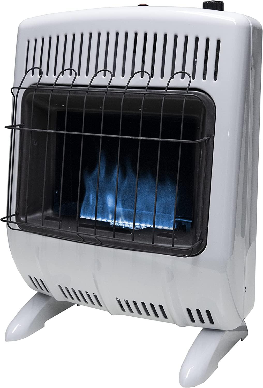 Mr. Heater Vent- 20,000 BTU Blue Flame Natural Gas Heater, One Size ...